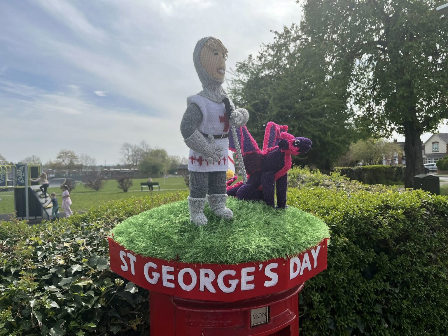 St. George's Post Box Topper | 1st Studley Scout Group